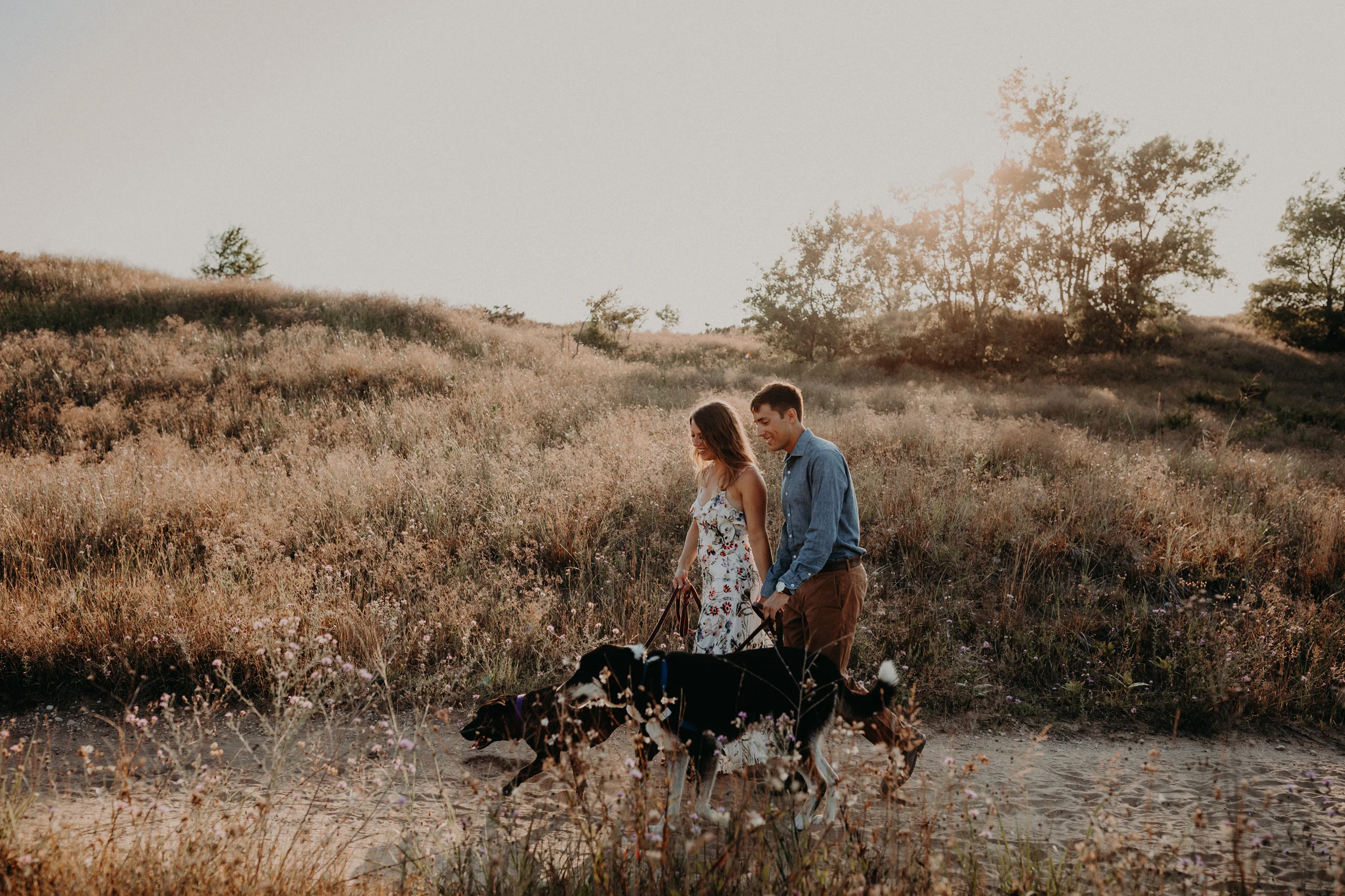 Unique Sleeping Bear Dunes Golden Hour Engagement Session — Dan Cox ...