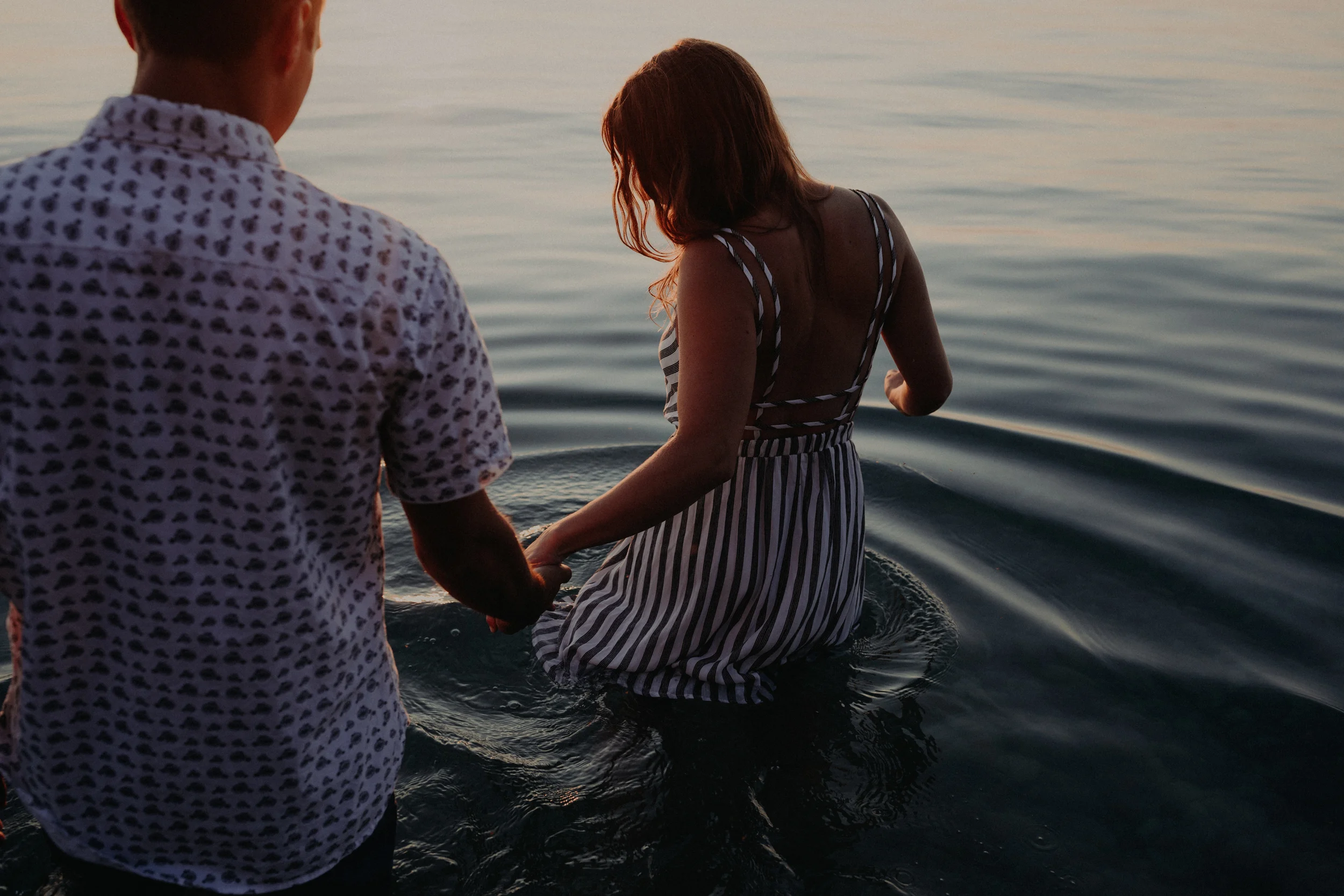 Unique Sleeping Bear Dunes Golden Hour Engagement Session — Dan Cox ...
