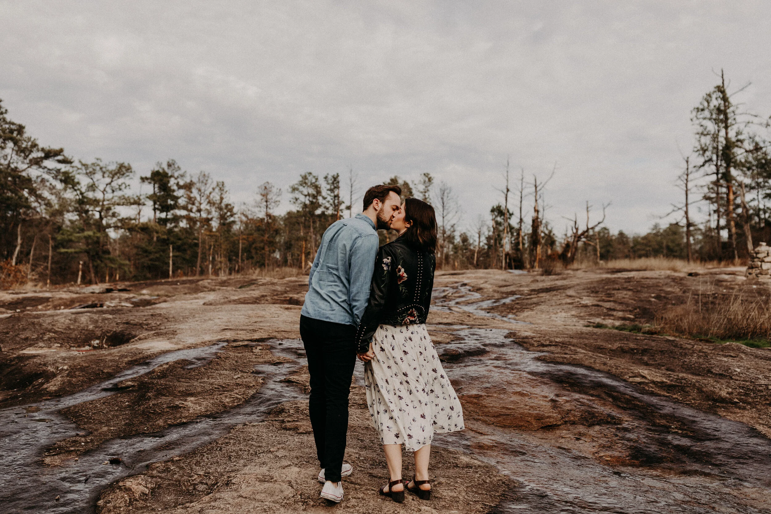 Artistic Moody Golden Hour Arabia Mountain Engagement Shoot, Criminal ...