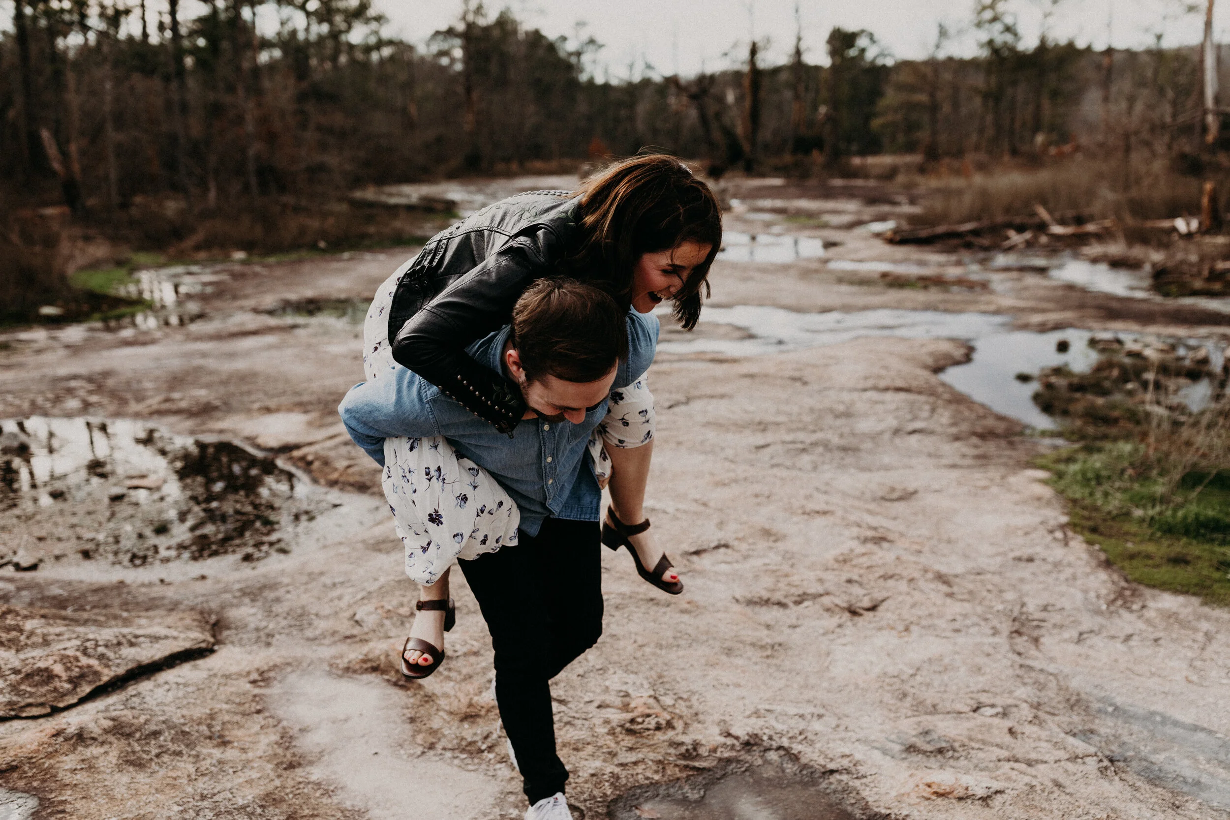 Artistic Moody Golden Hour Arabia Mountain Engagement Shoot, Criminal ...