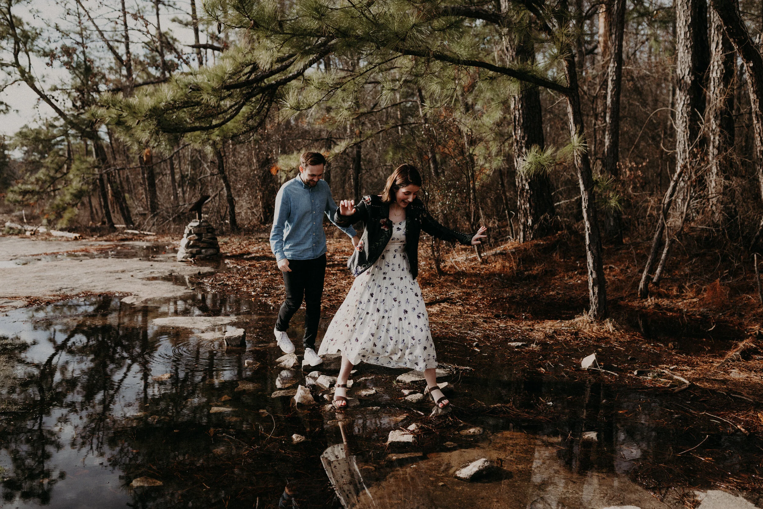 Artistic Moody Golden Hour Arabia Mountain Engagement Shoot, Criminal ...