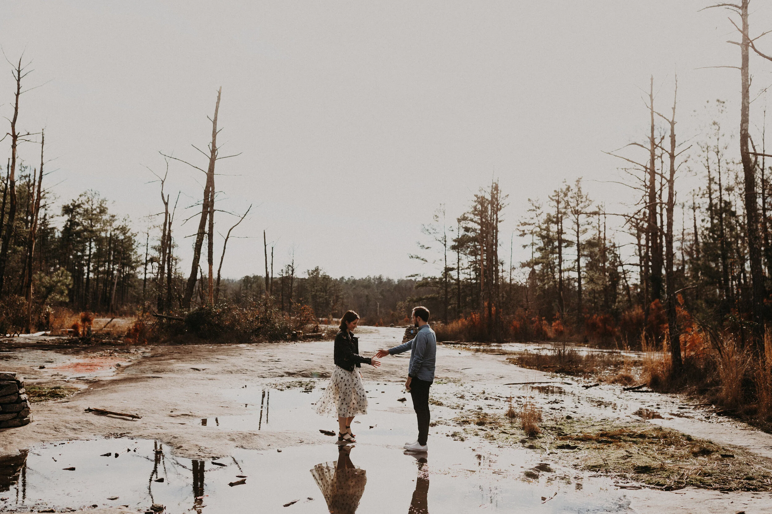 Artistic Moody Golden Hour Arabia Mountain Engagement Shoot, Criminal ...