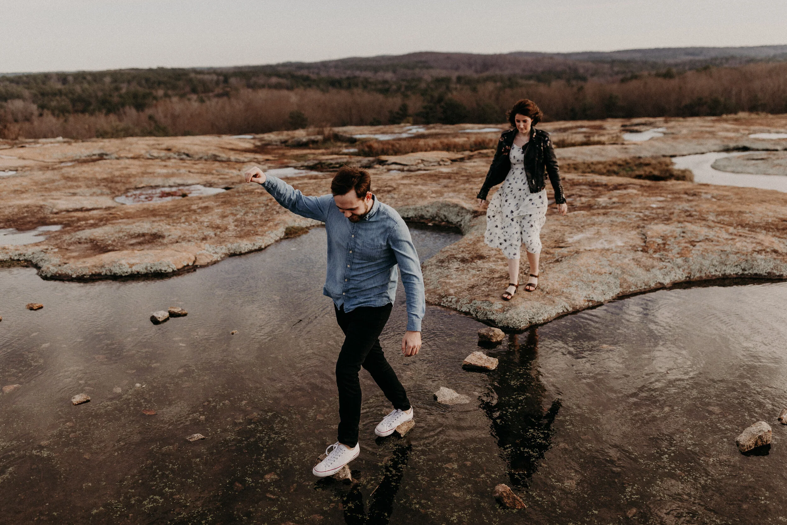 Artistic Moody Golden Hour Arabia Mountain Engagement Shoot, Criminal ...