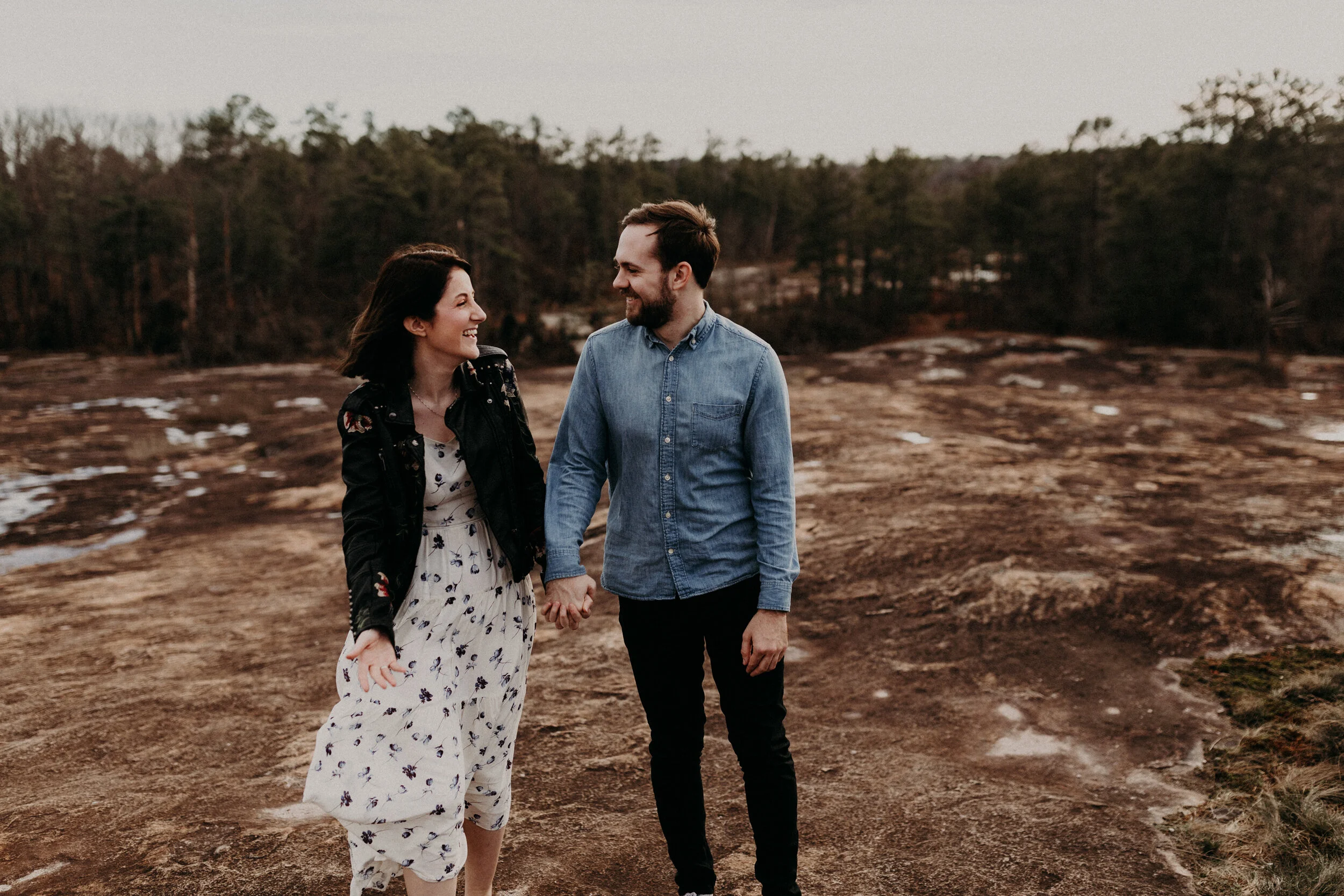 Artistic Moody Golden Hour Arabia Mountain Engagement Shoot, Criminal ...