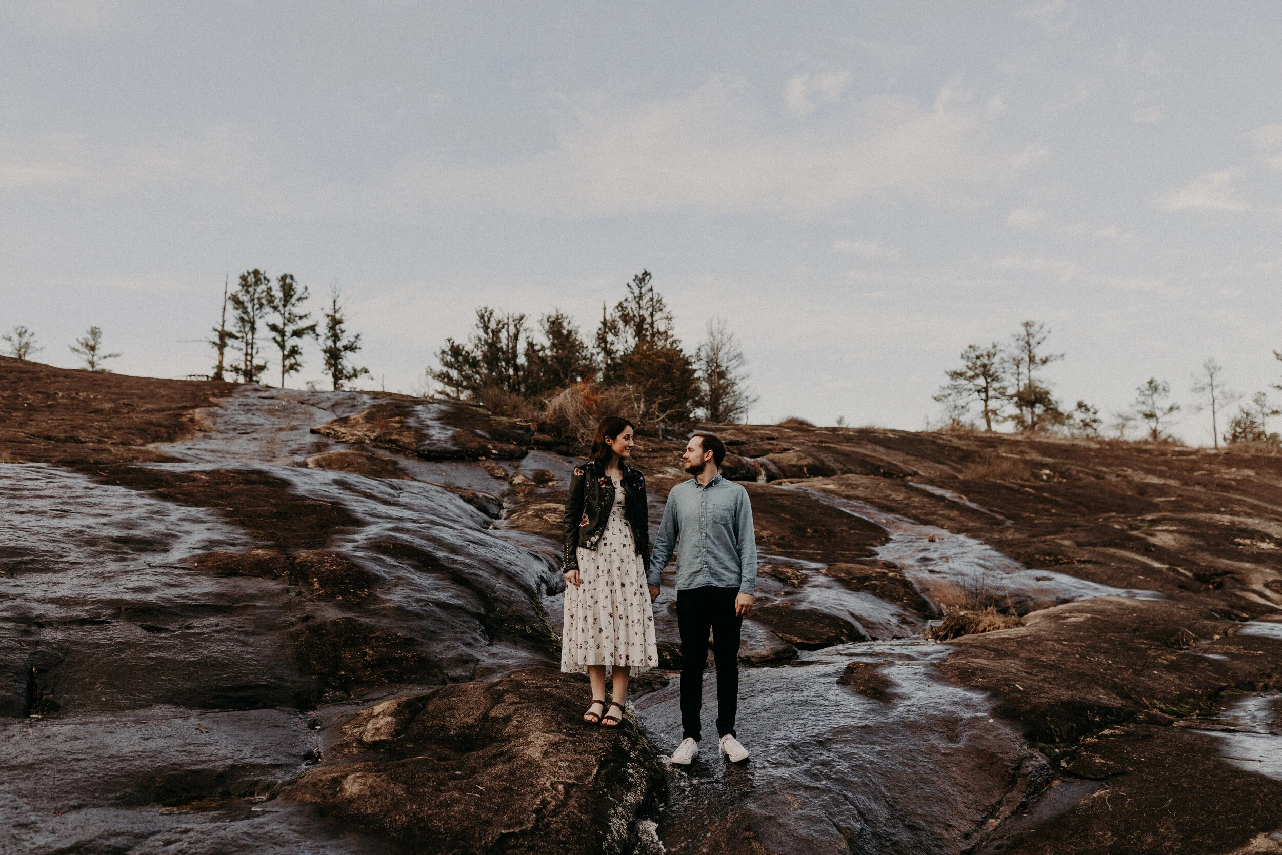 Artistic Moody Golden Hour Arabia Mountain Engagement Shoot, Criminal ...