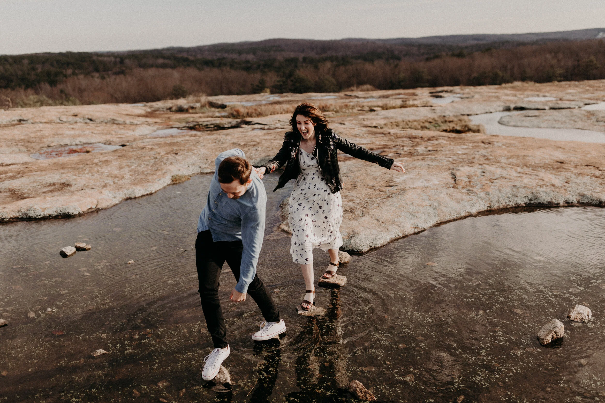 Artistic Moody Golden Hour Arabia Mountain Engagement Shoot, Criminal ...