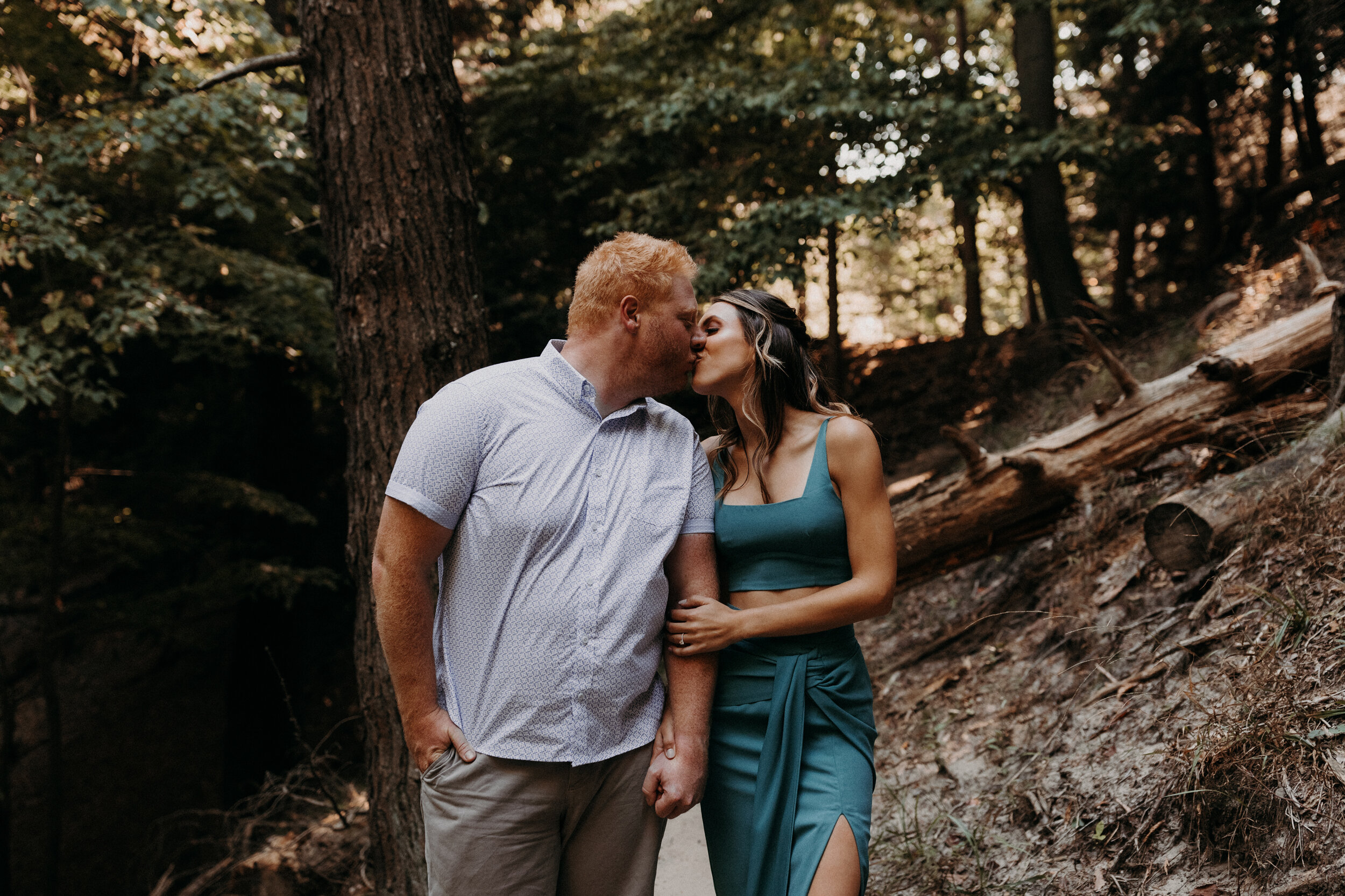 Western Michigan Golden Hour Dunes Engagement — Dan Cox Photography