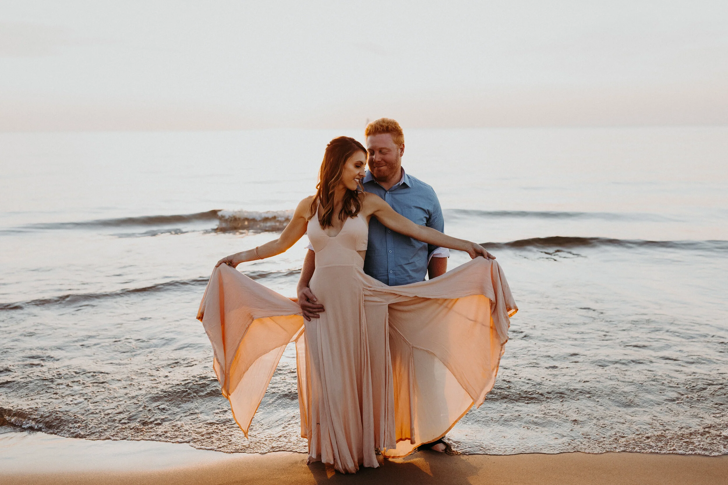 Western Michigan Golden Hour Dunes Engagement — Dan Cox Photography