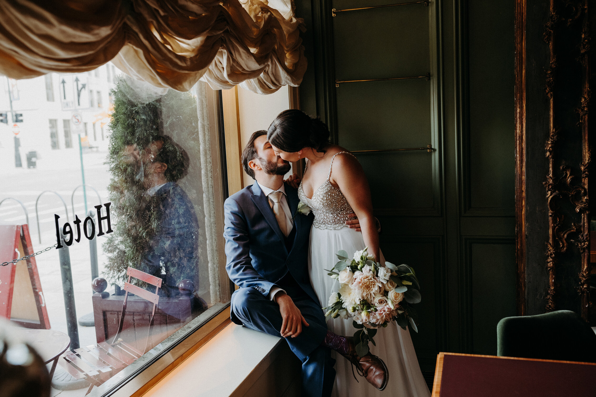 Detroit Micro-Wedding at Cafe Cortina and Siren Hotel — Dan Cox Photography