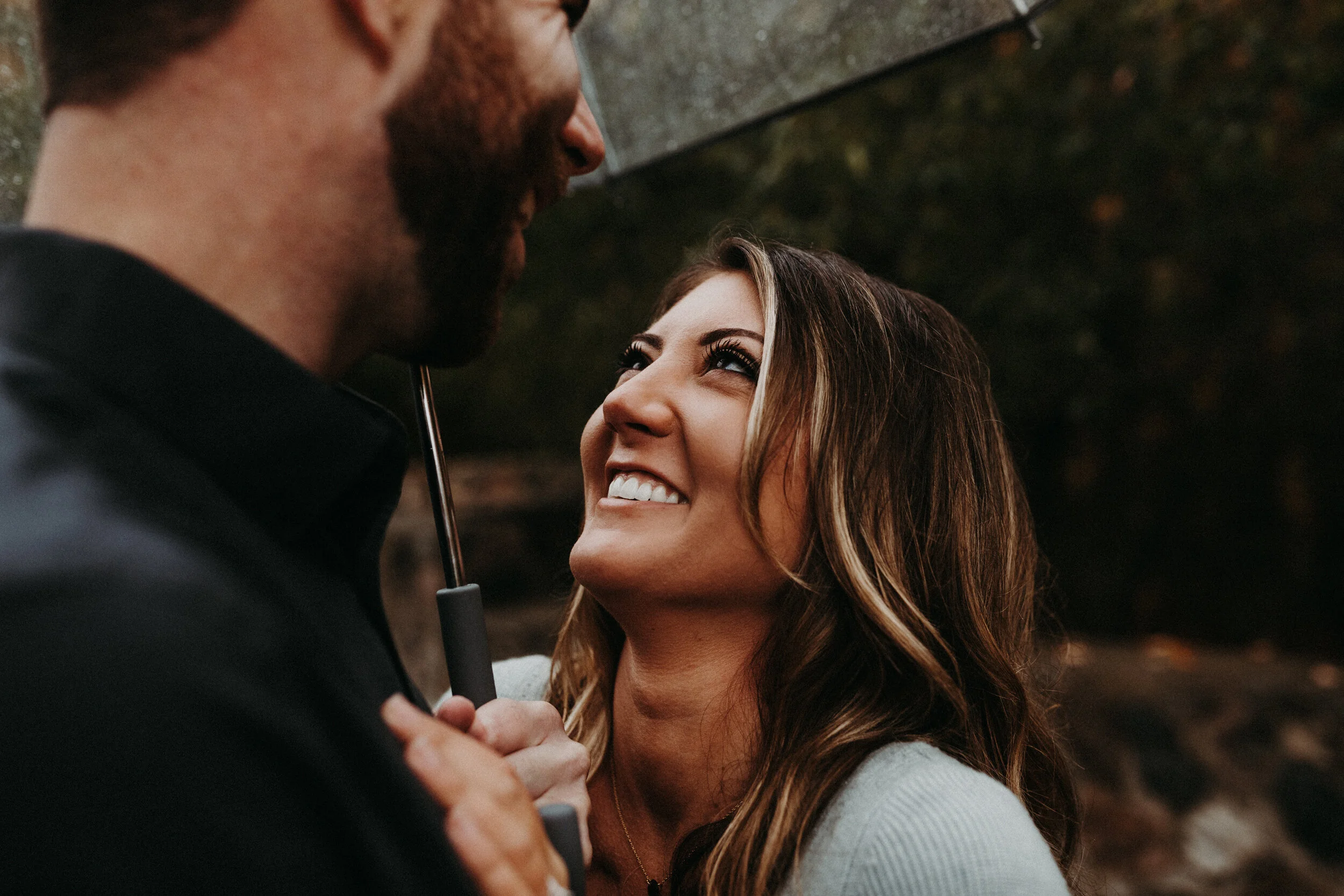 Rainy Artistic and Moody Michigan Engagement Session — Dan Cox Photography