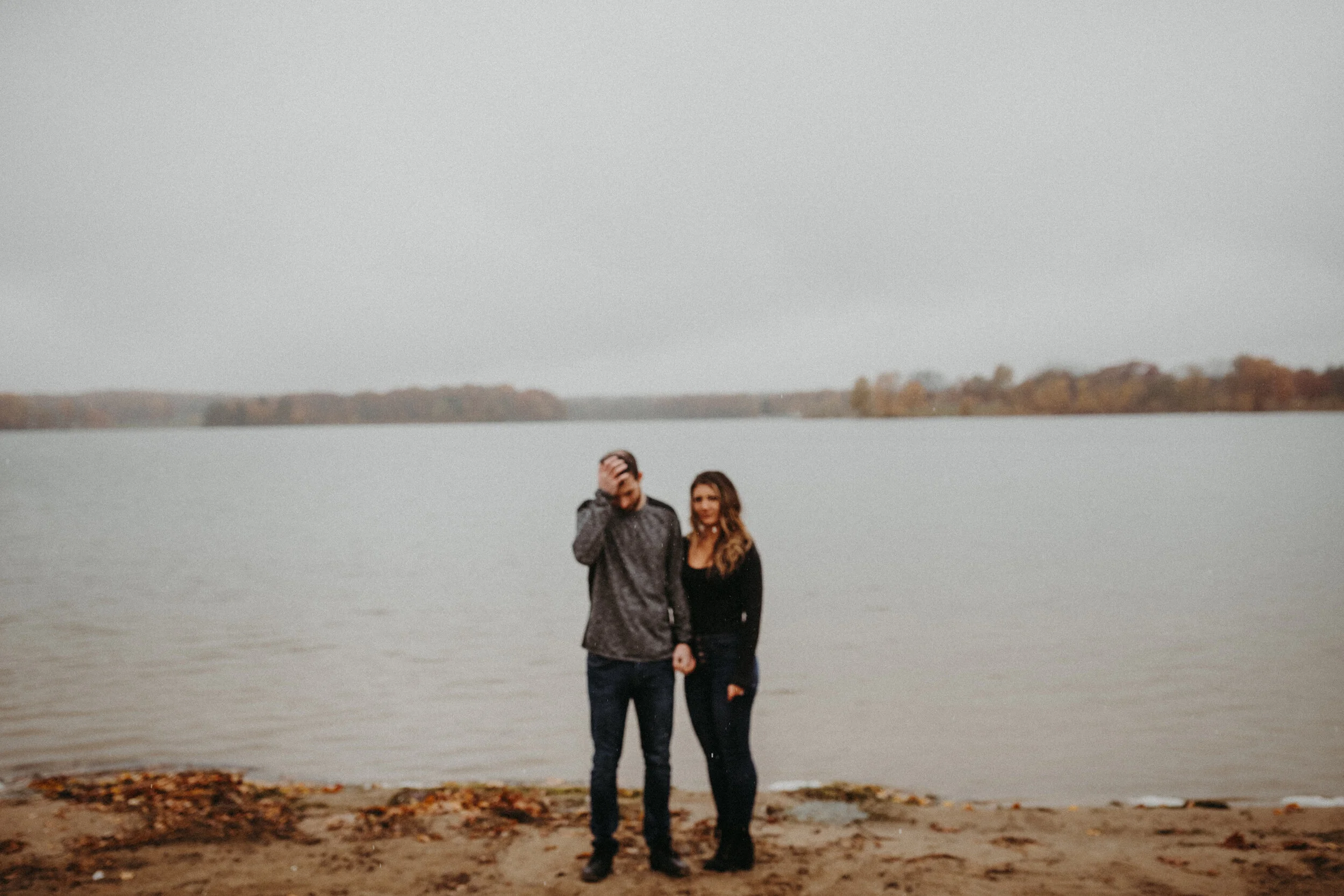 Rainy Artistic and Moody Michigan Engagement Session — Dan Cox Photography