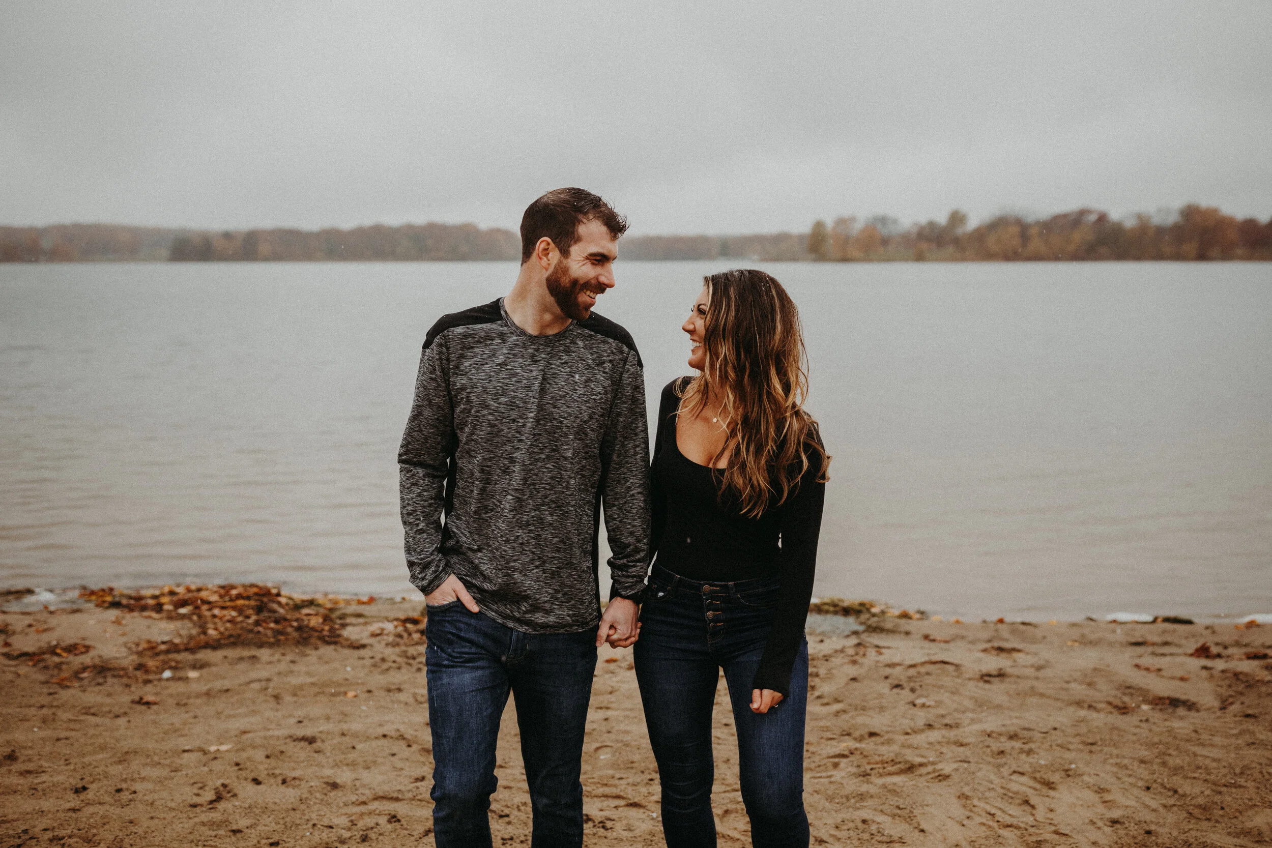 Rainy Artistic and Moody Michigan Engagement Session — Dan Cox Photography