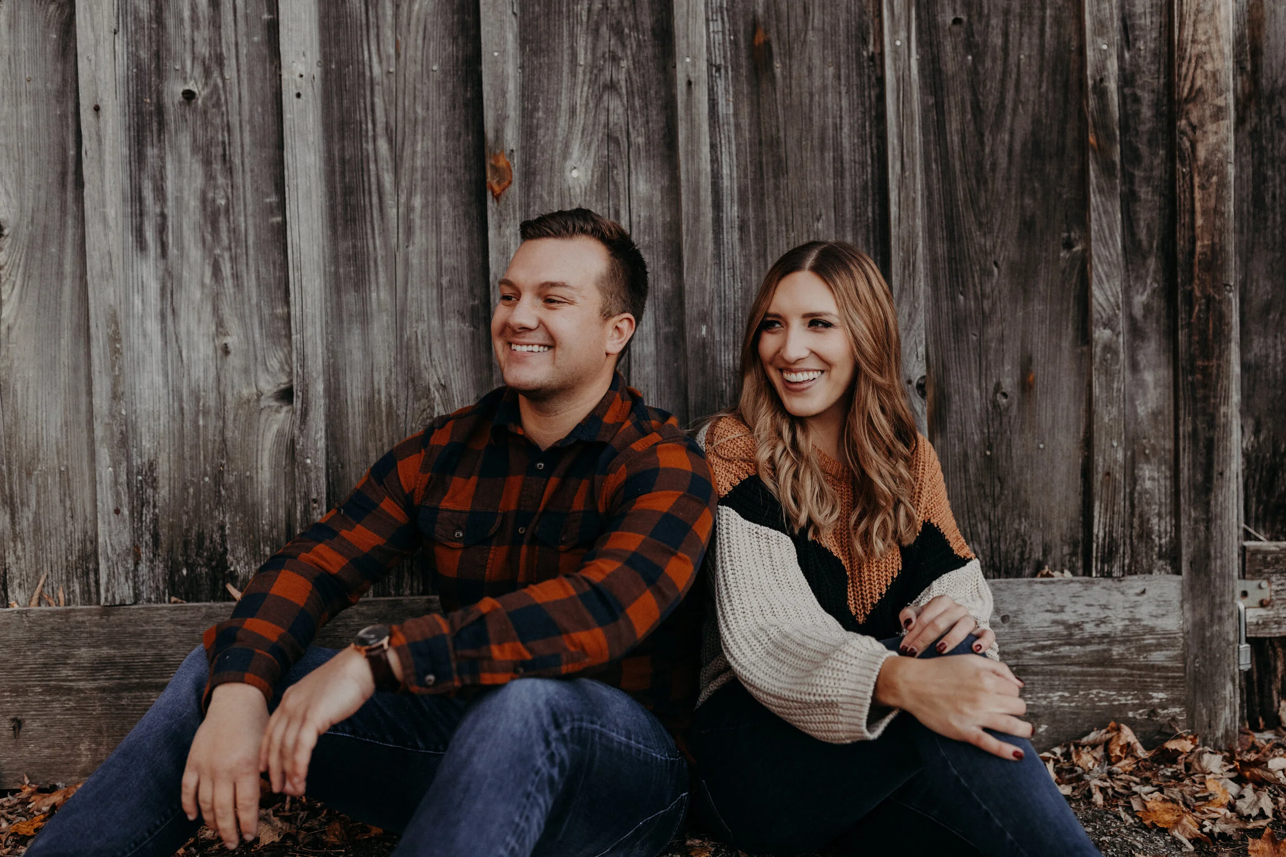 Warm and Moody Golden Hour Engagement in Romeo, MI — Dan Cox Photography