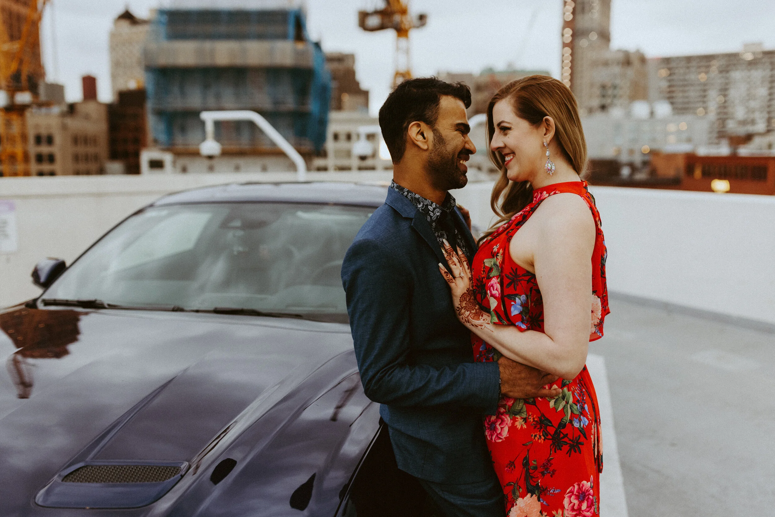 Detroit Artistic Golden Hour DIA, Z-Lot Engagement — Dan Cox Photography