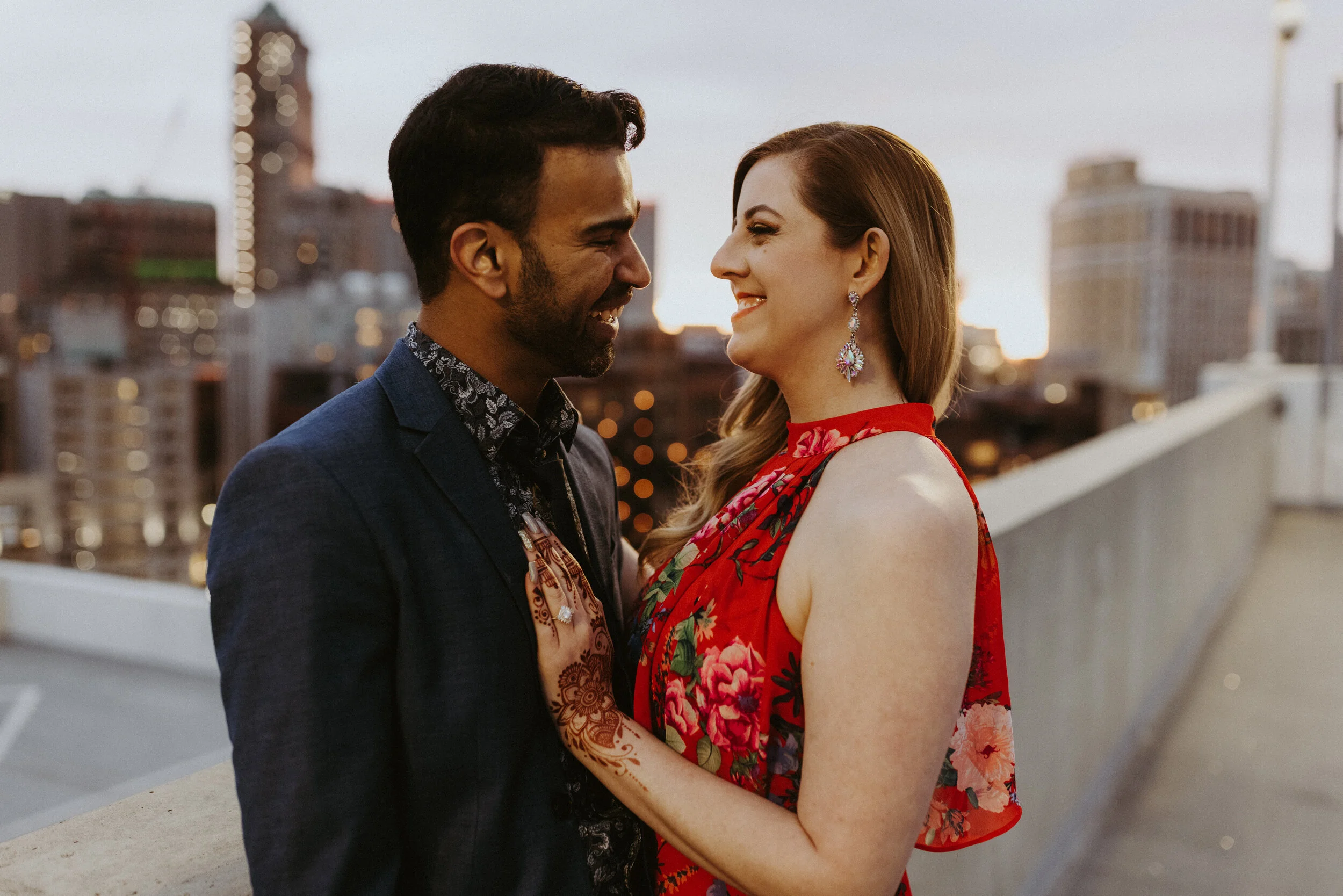 Detroit Artistic Golden Hour DIA, Z-Lot Engagement — Dan Cox Photography