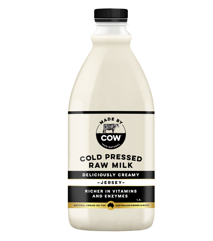 Cold Pressed Raw Jersey Milk - Made By Cow