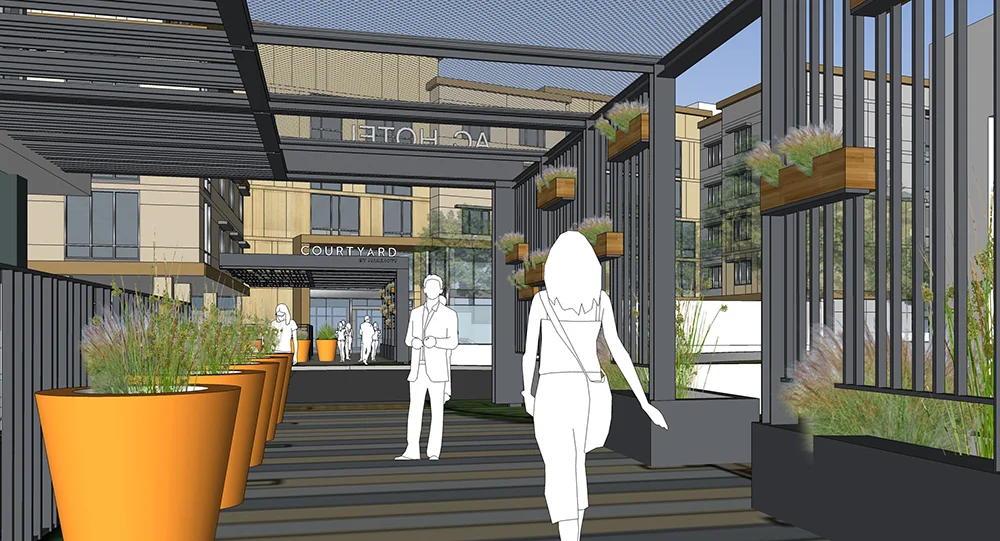 Marriott Hotel Entry Canopy — JPARK ARCHITECTS