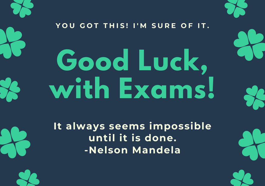 Best Of Luck For Exam