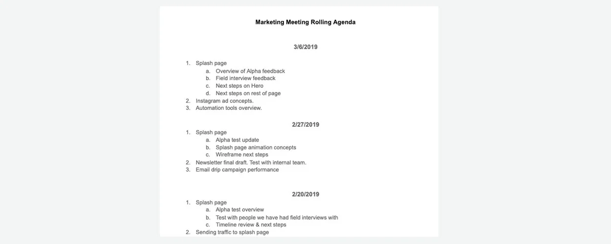 Keep Your Sanity With A Rolling Agenda Enwoven Blog
