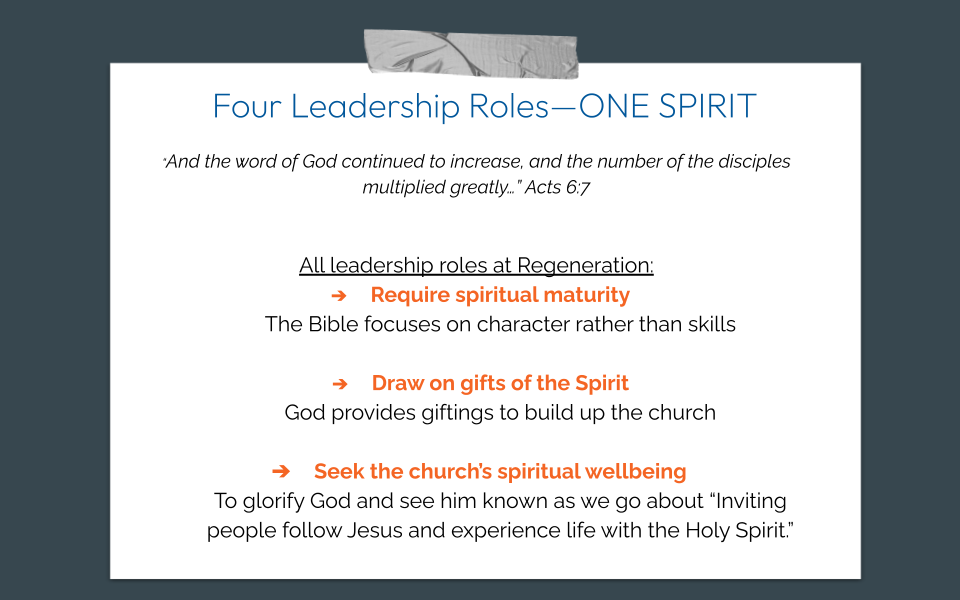 Leadership — Regeneration Church