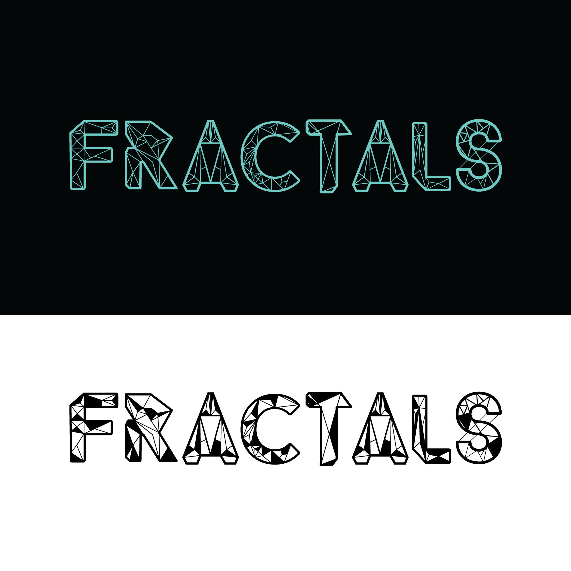 Fractals Font, A geometric text for Titles