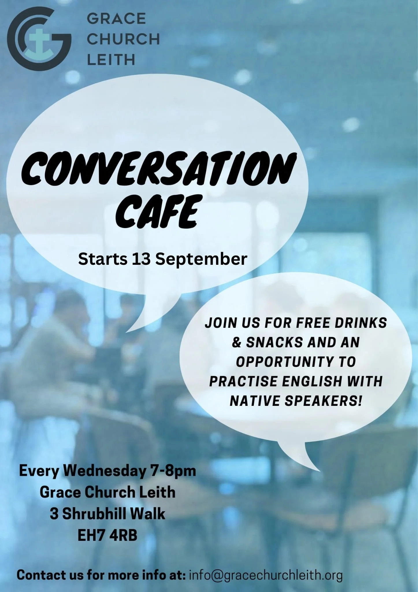 Grace Church Leith, Edinburgh | Conversation Cafe