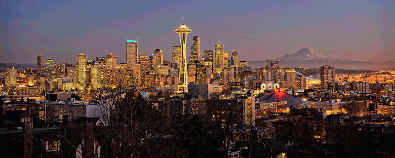 Seattle At Night Wallpaper