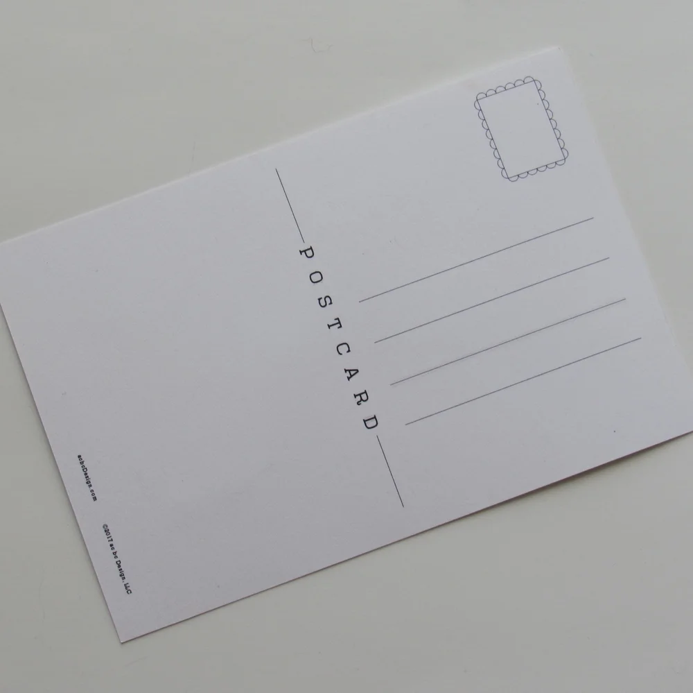 Postcard Back Design