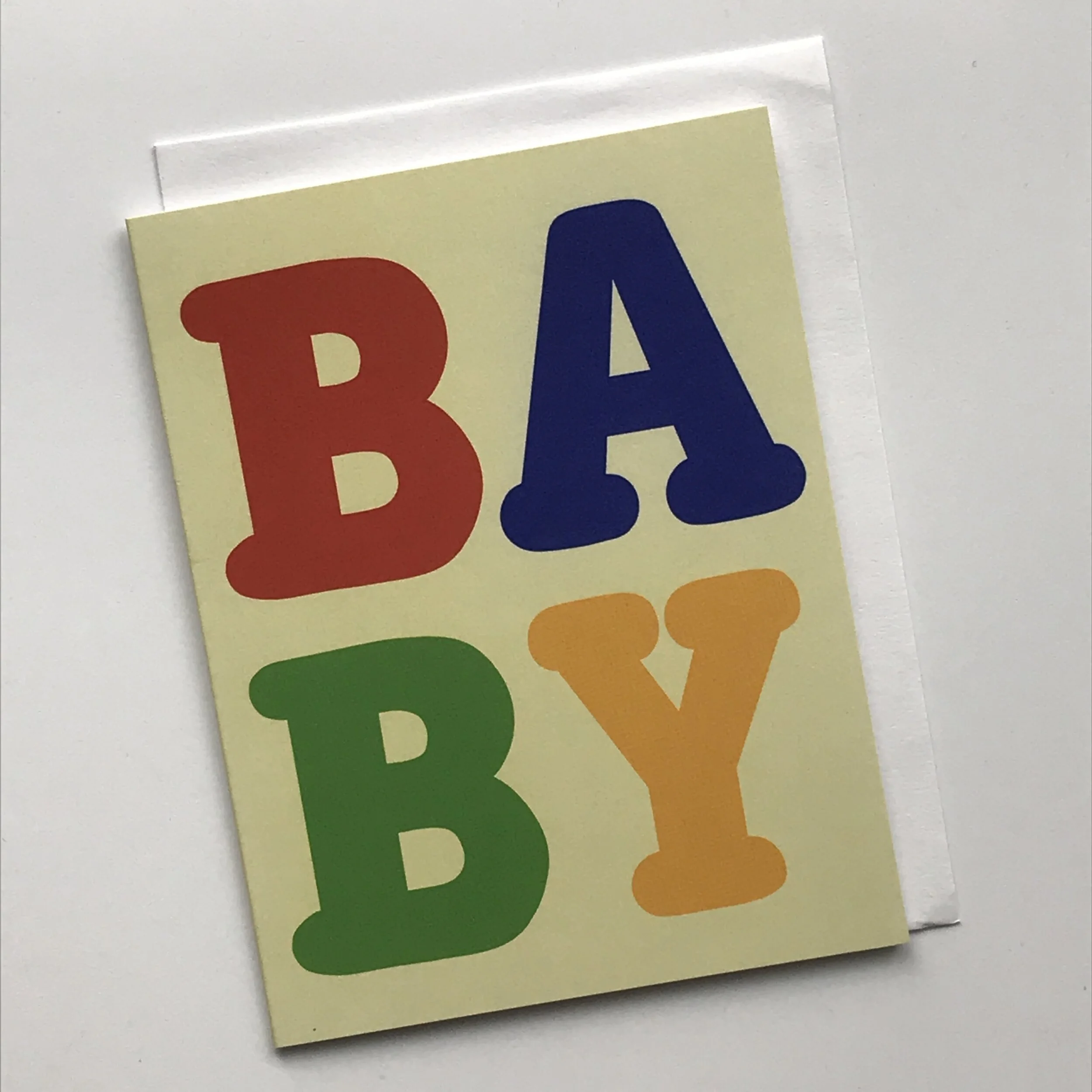 BABY Card Half Mile Handmade