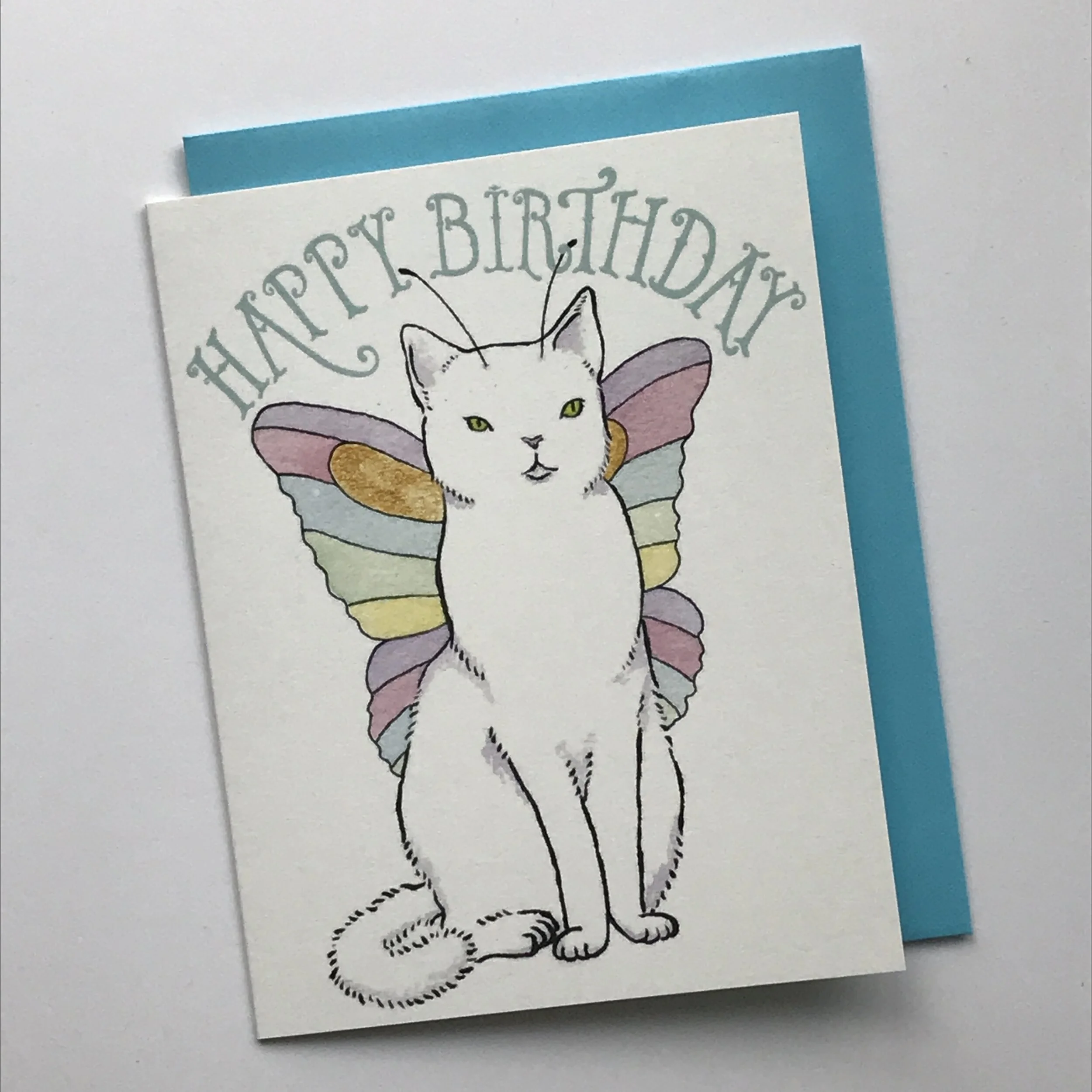 cat card Greeting card blank cards cute cards Greeting Cards Birthday ...