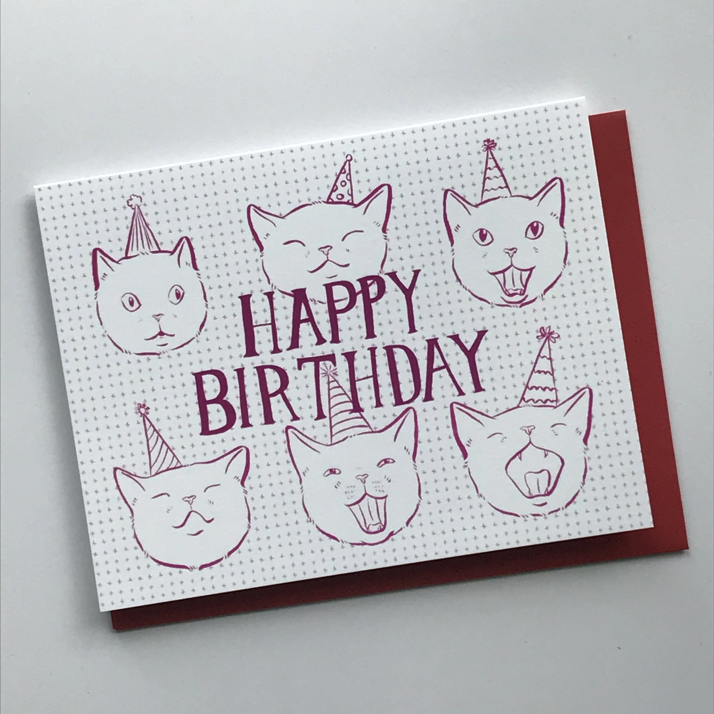 cat card Greeting card blank cards cute cards Greeting Cards Birthday ...