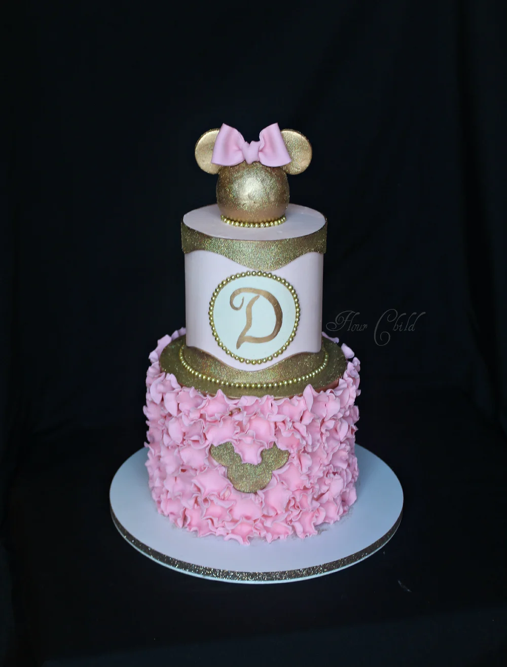 Minnie Mouse Baby Shower Cake Round