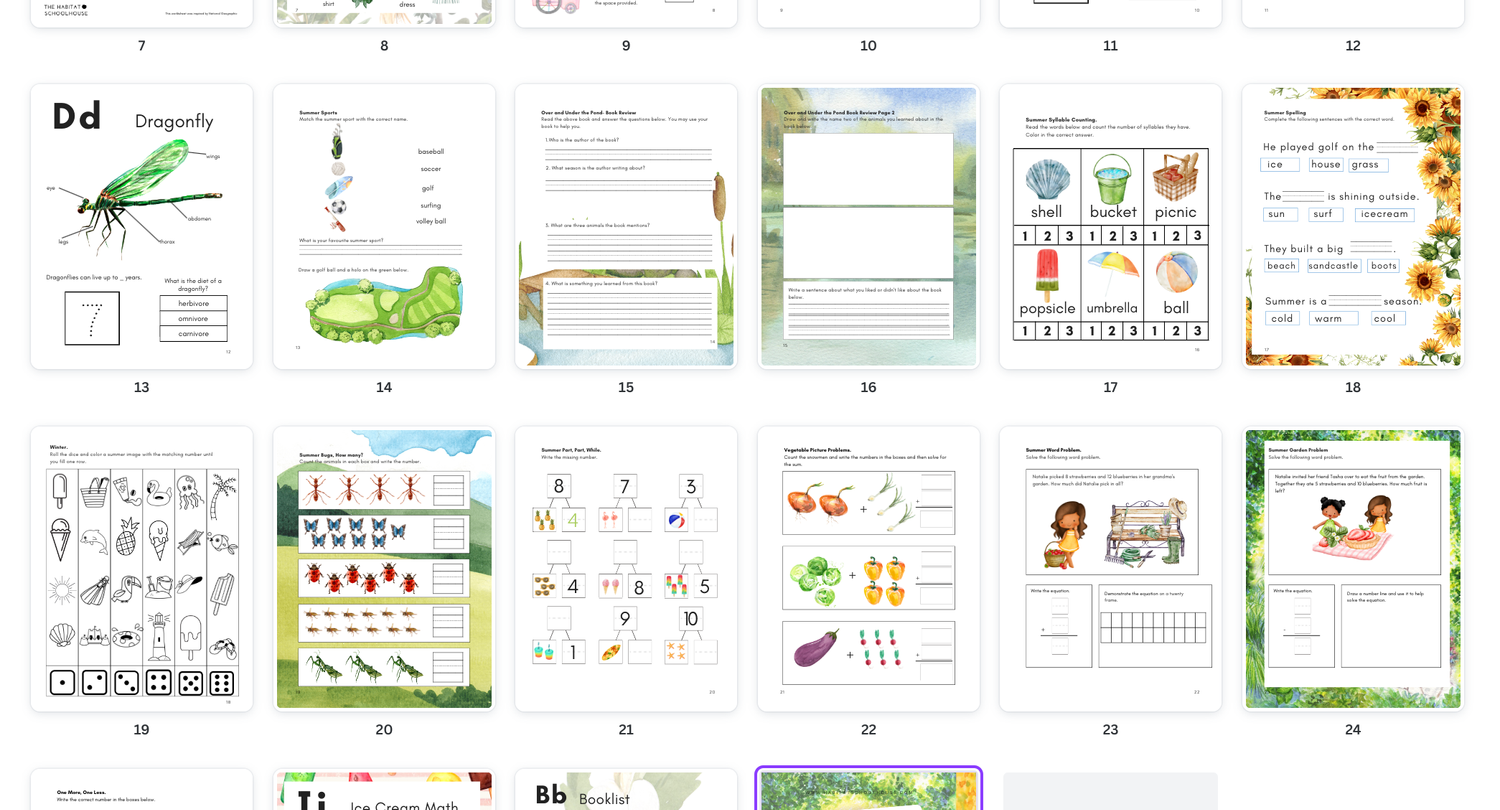 Pumpkin Unit Study (PDF) — Habitat Schoolhouse