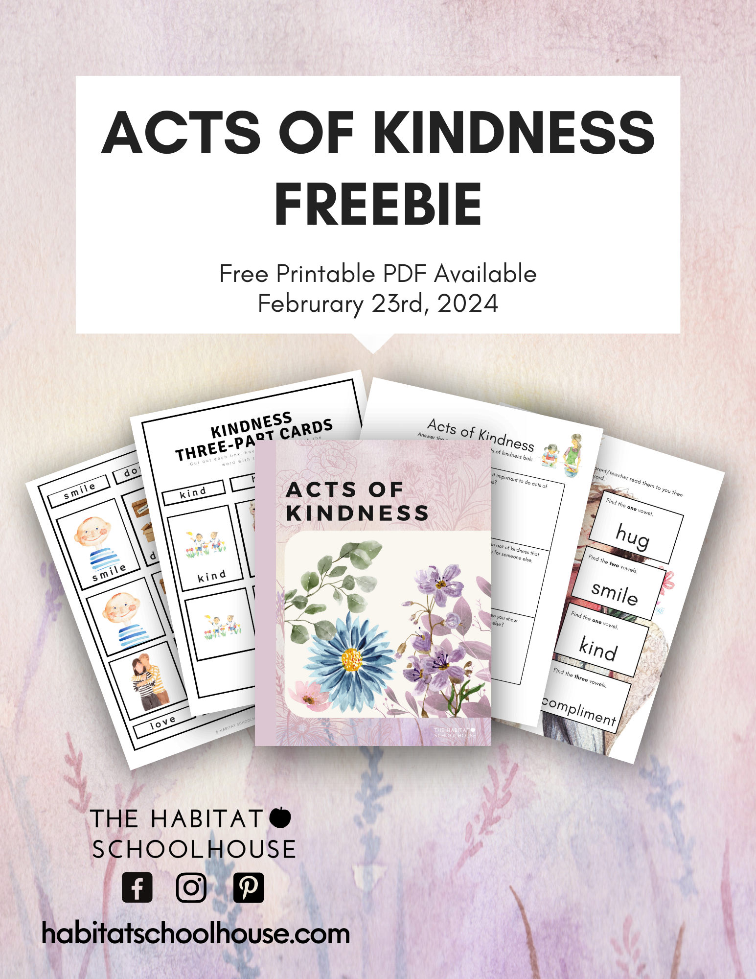 Acts of Kindness Friday Freebie (PDF) — Habitat Schoolhouse