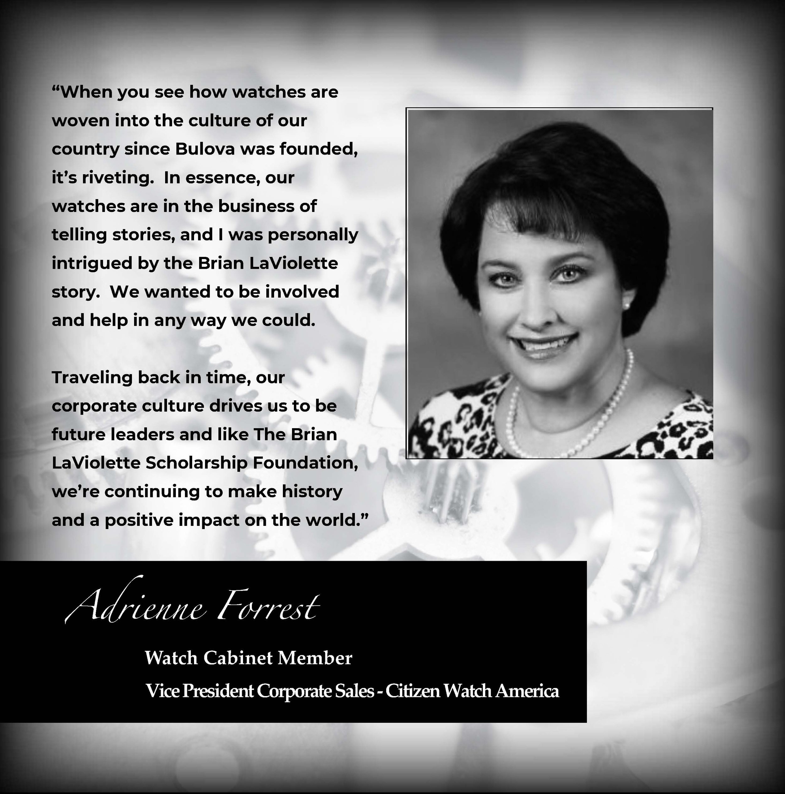 Adrienne Forrest — Brian LaViolette Scholarship Foundation