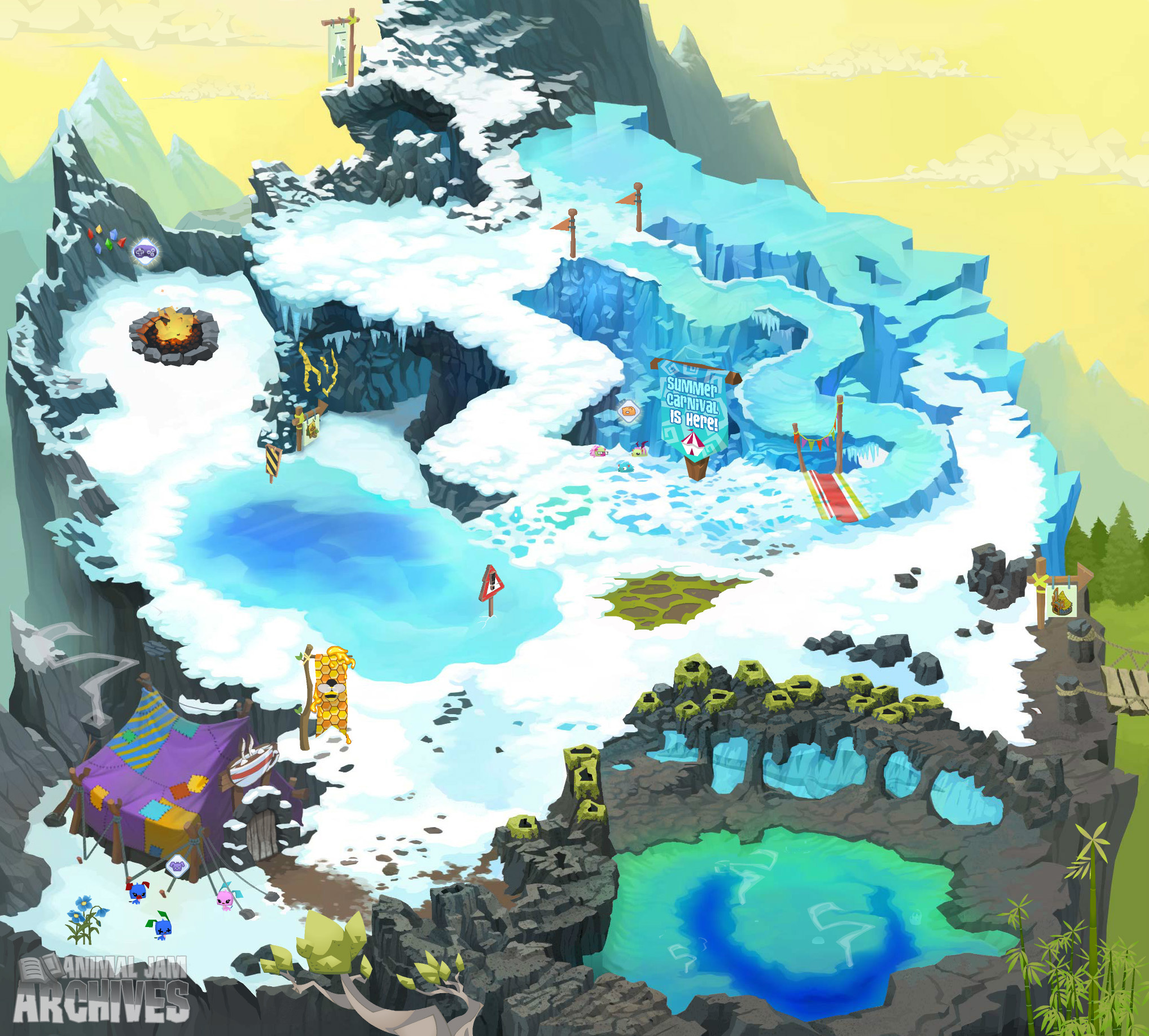 Land Maps — Animal Jam Archives