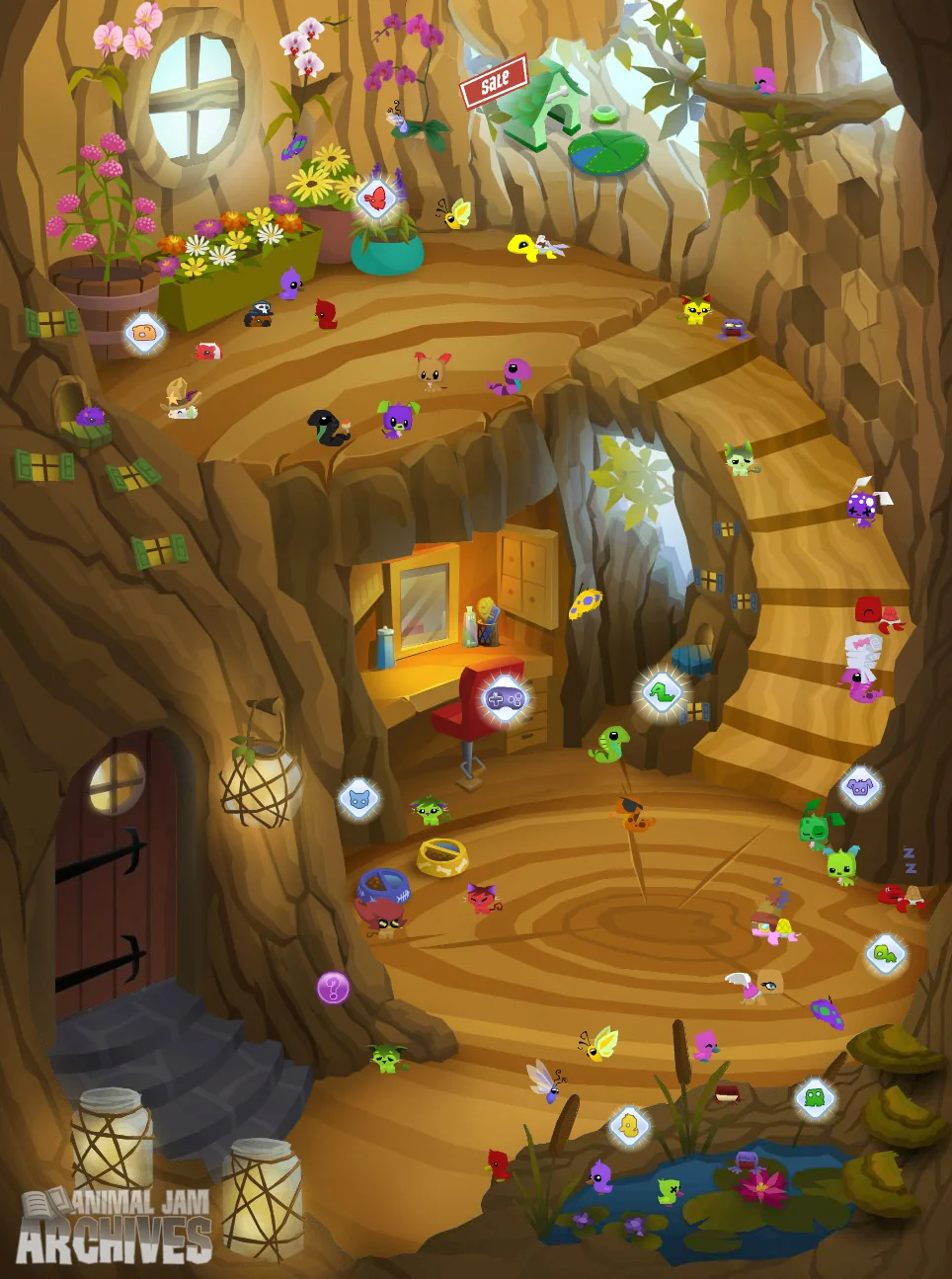 Room Maps — Animal Jam Archives