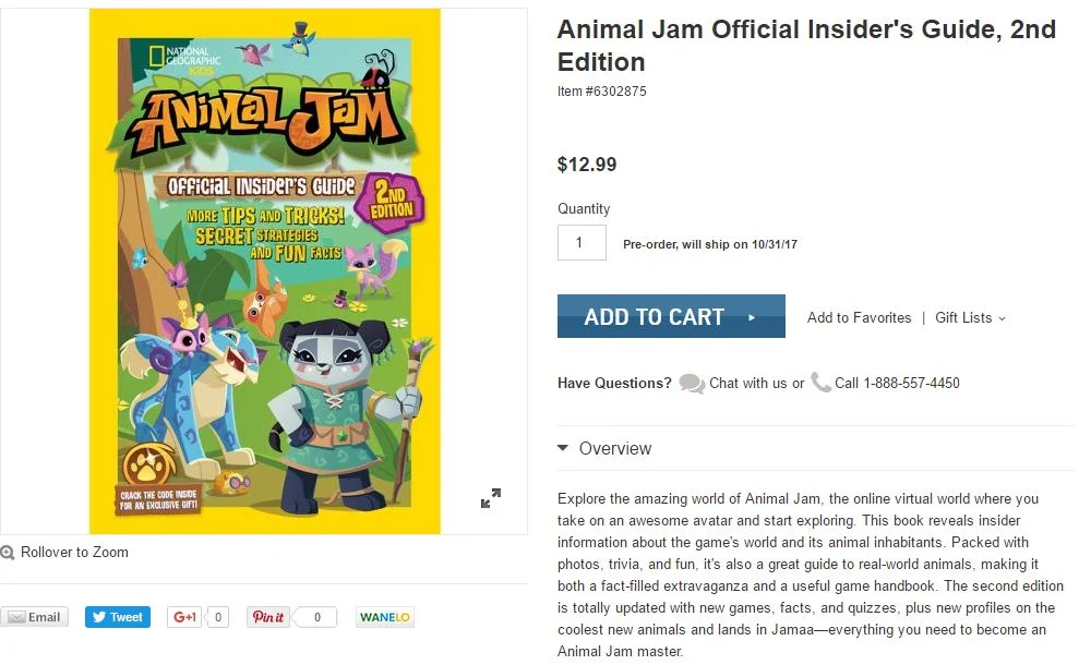 Animal Jam Official Insider's Guide 2nd Edition! — Animal Jam Archives