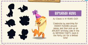 AJC's Hidden Plushies Birthday Hunt Guide! — Animal Jam Archives
