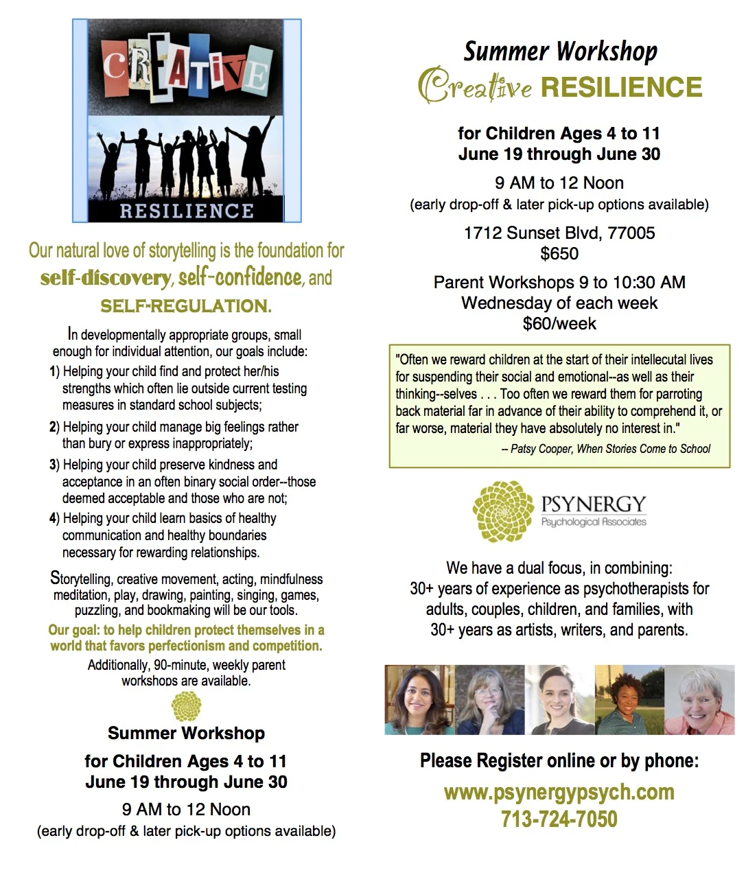 Houston Counselor | Therapy Workshops | Psynergy — Psynergy ...