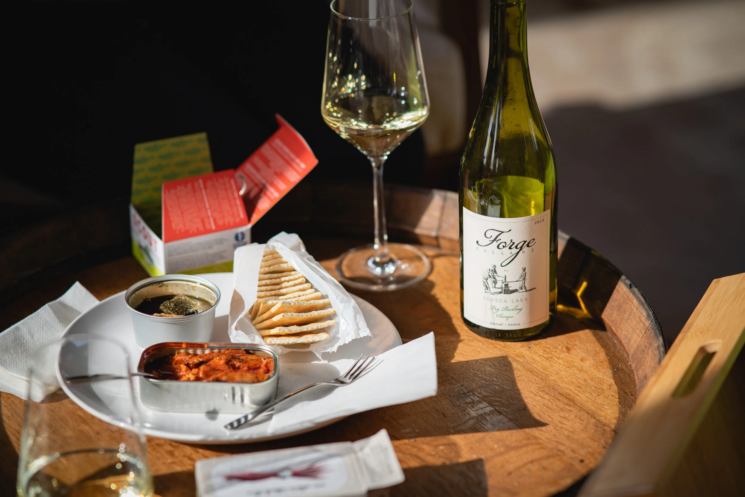 WINES & CASUAL FARE IN THE SALON — Forge Cellars - Seneca Lake, NY