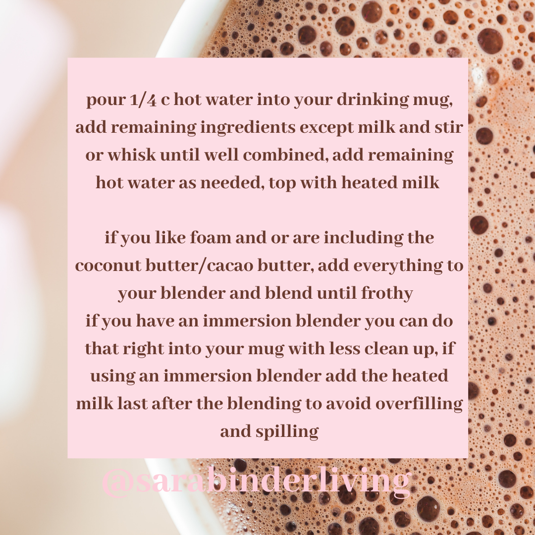 Adaptogenic, Superfood Cacao Latte aka "Healthier hot Chocolate ...