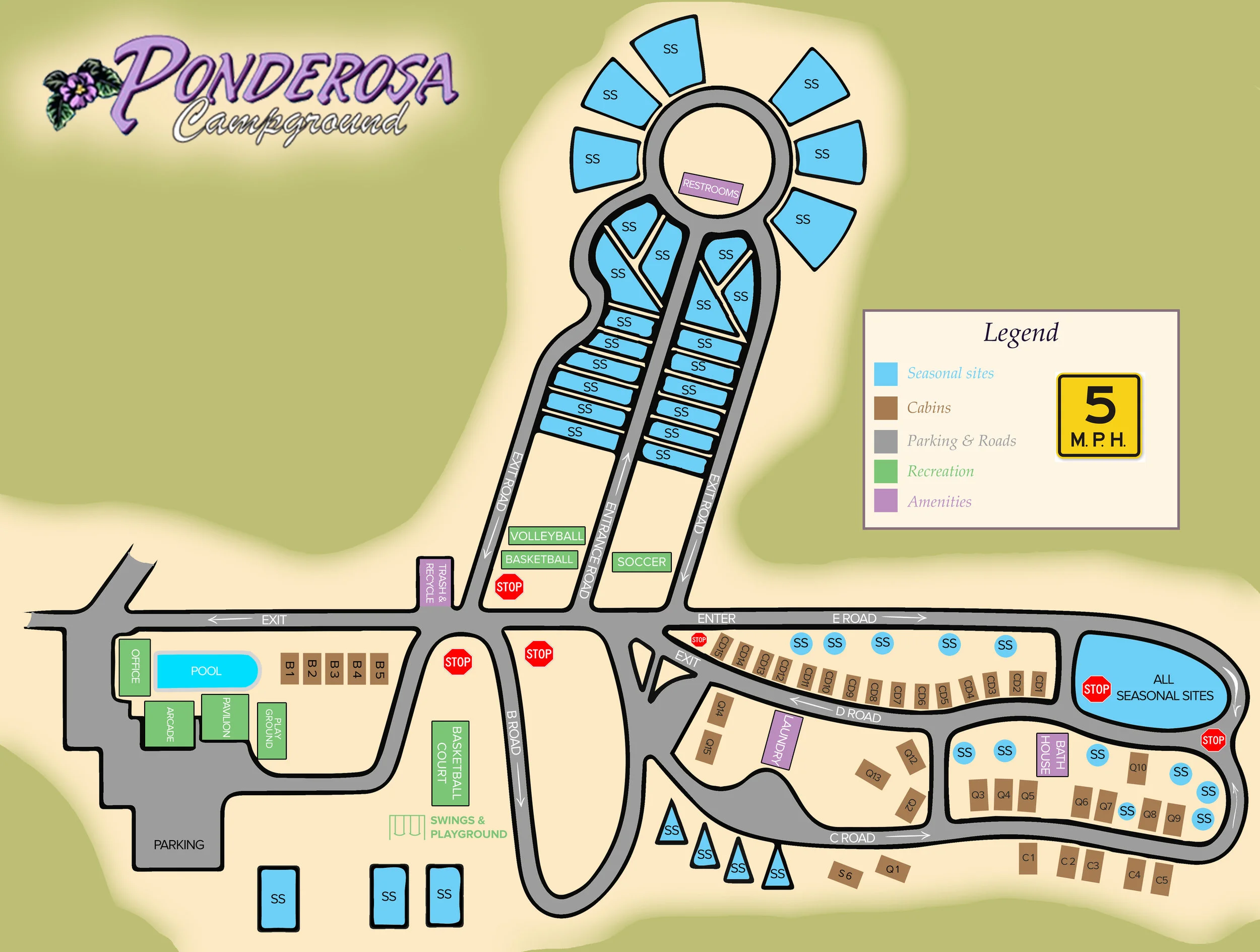 Park Maps — Bonfire - Campground Management Software