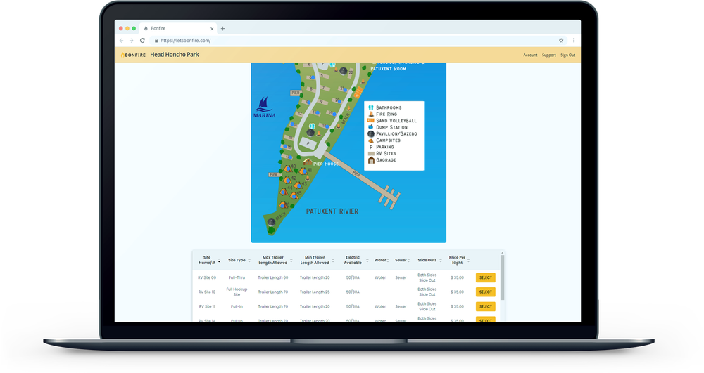 Bonfire RES — Bonfire - Campground Management Software