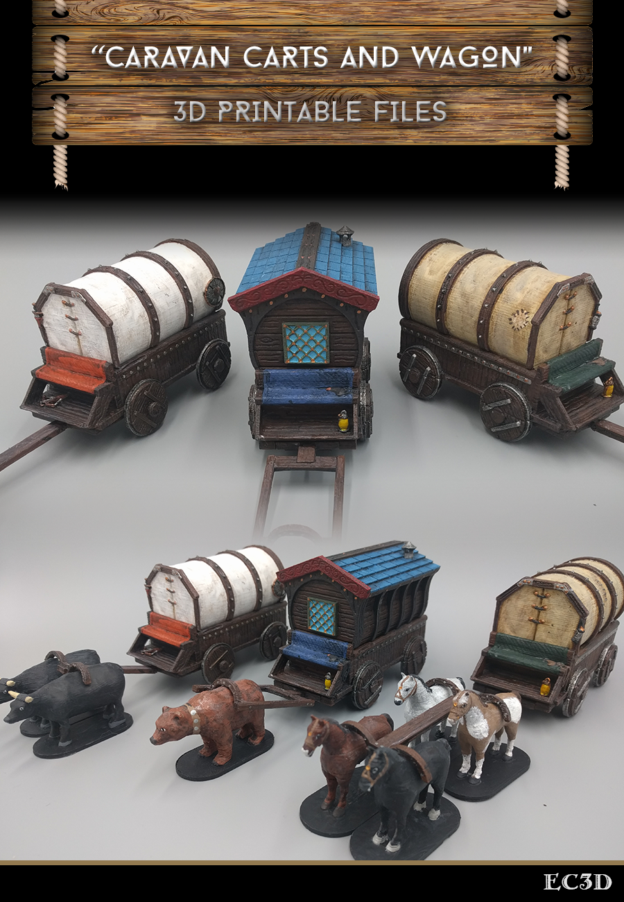 EC3D - Caravan Carts and Wagons — Hero's Hoard