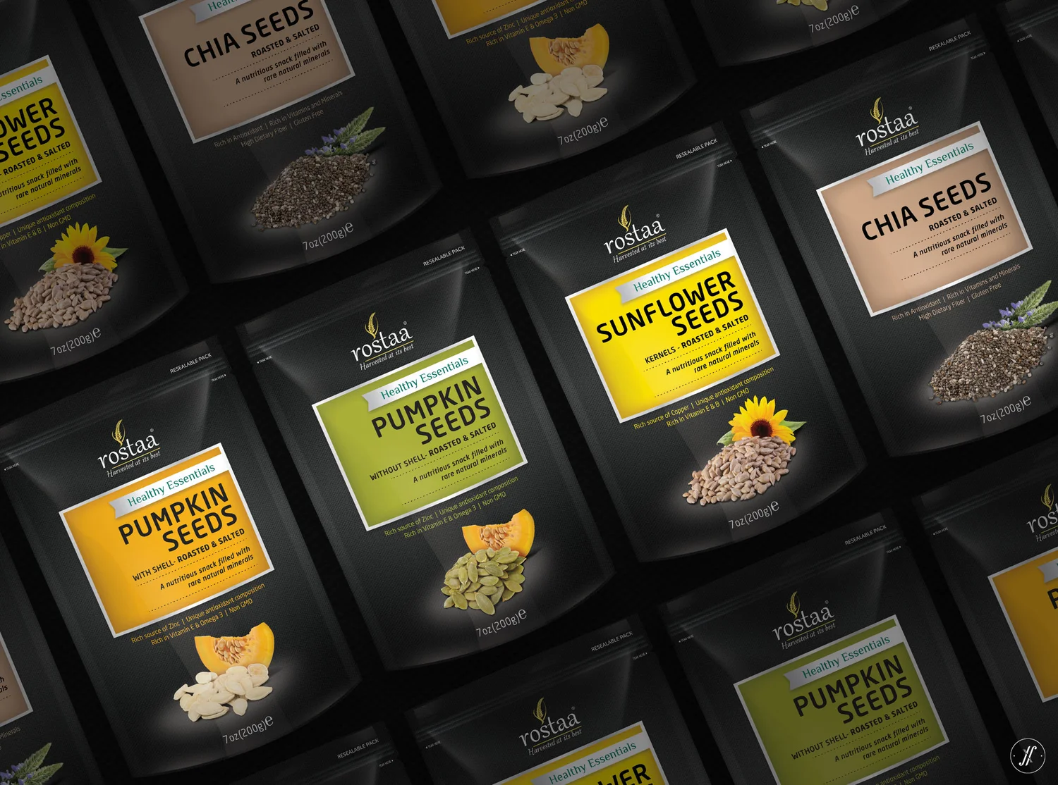 Rostaa Brand Strategy, Identity Design & Packaging Design — Yellow ...