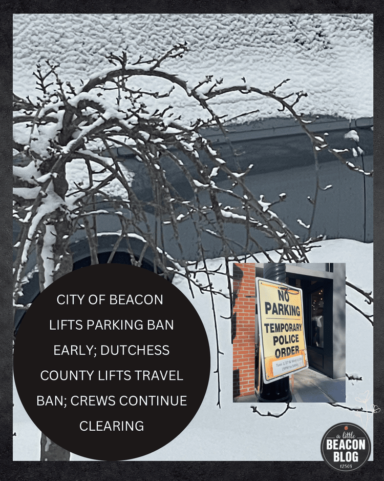 City of Beacon Lifts Parking Ban Early; Dutchess County Lifts Travel ...