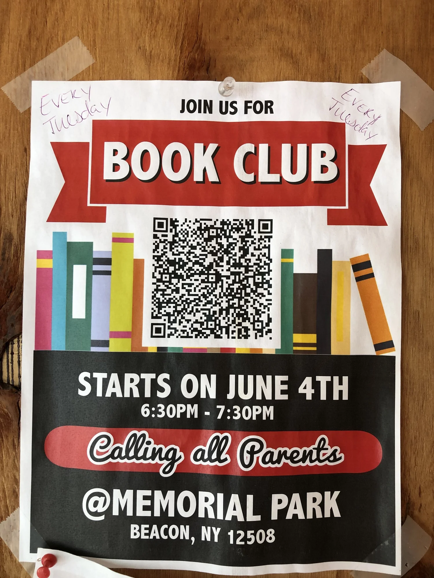 UPDATE: Mystery Flyer About Tuesday Book Club For Parents — A Little ...