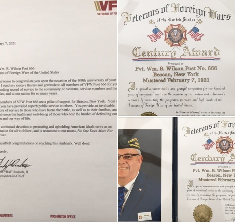 Beacon's Veterans Of Foreign Wars (VFW) Post 666 Recognized For 100 ...