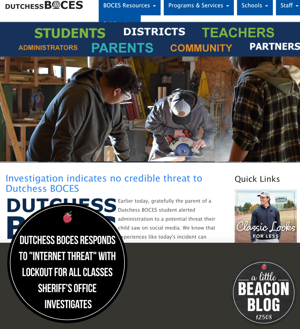 Dutchess BOCES Responds To "Internet Threat" With Lockout For All ...